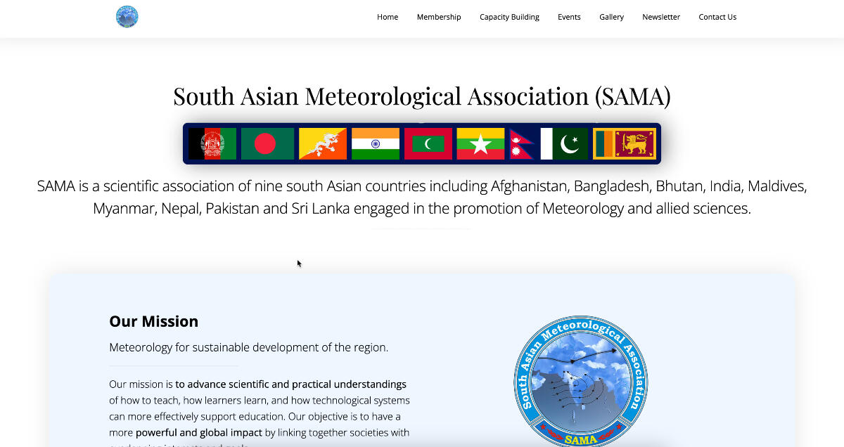 The Official Website of the South Asian Meteorological Association (SAMA)
